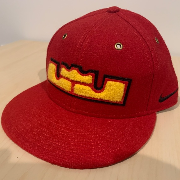 Nike | Accessories | Nike True Wool Swoosh Lebron James The King Crown ...